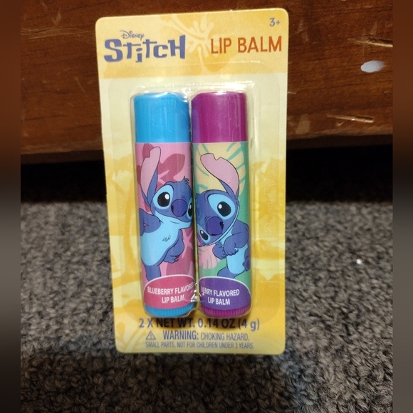 Disney | Makeup | Disney Stitch Blue And Pink Lip Balm Duo | Poshmark